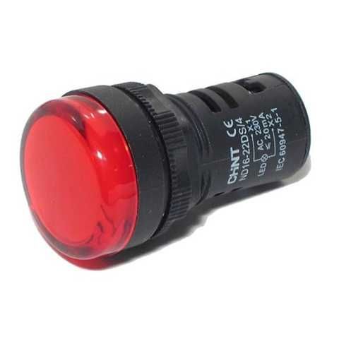 LUZ PILOTO ROJA 24VAC/DC NP8-D RED AC/DC 24V CHINT - Conexión by INGMAQ